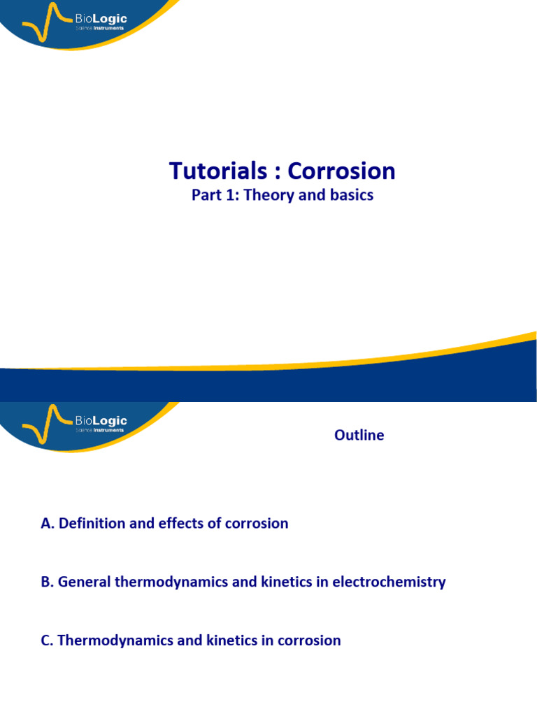 Corrosion Theory: Basics and Kinetics | PDF | Corrosion | Redox