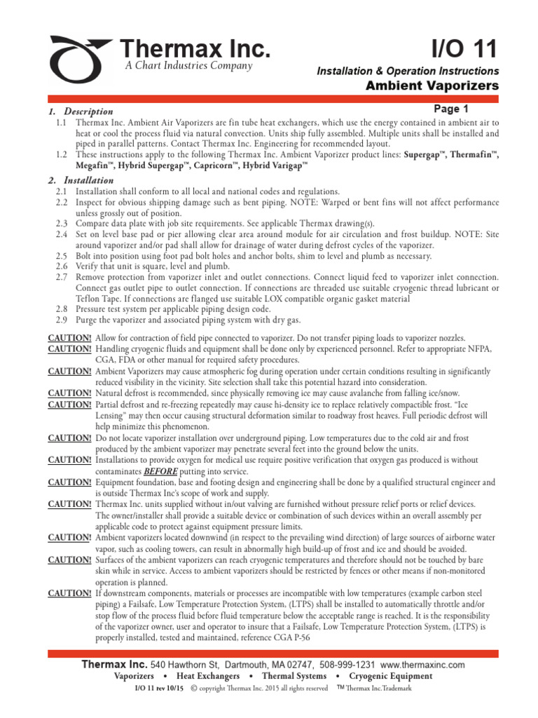 Ice Management for Thermax Vaporizers | PDF | Crane (Machine) | Ice