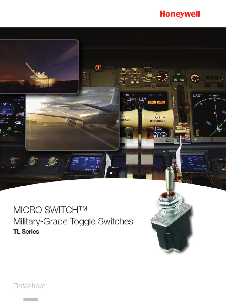 11honeywell Sensing Micro Switch TL Toggle Product Sheet 005430 1 e ...