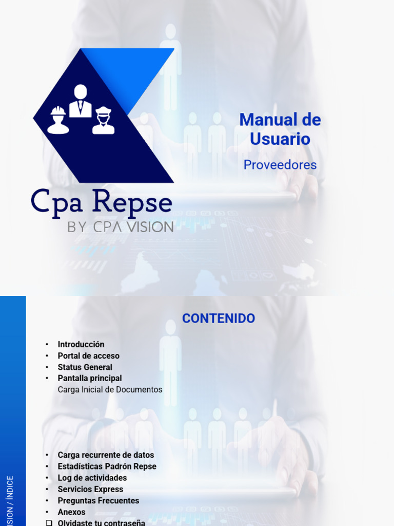 Manual de Usuario Repse Proveedores Ultima Version | PDF | Archivo de ...
