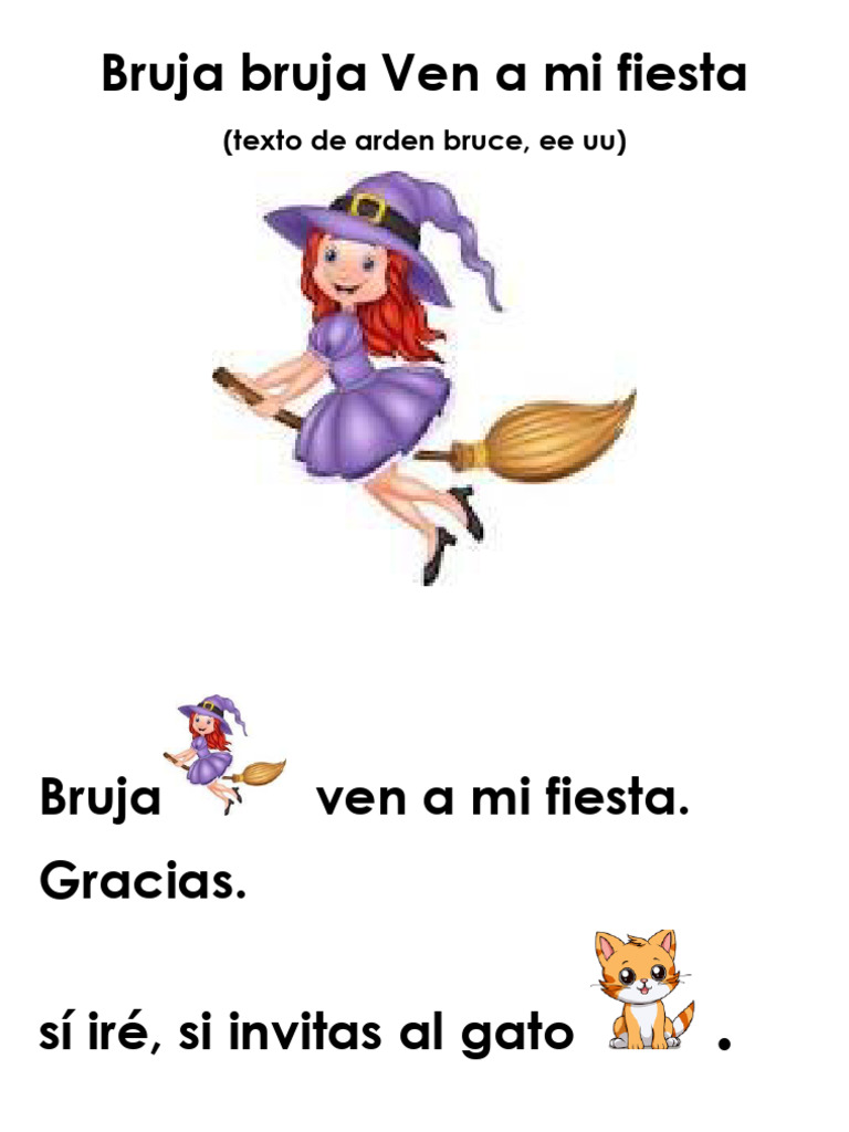 Bruja, Ven A Mi Fiesta | PDF