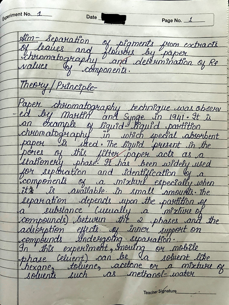 Lab Manual Notes Chemistry. | PDF