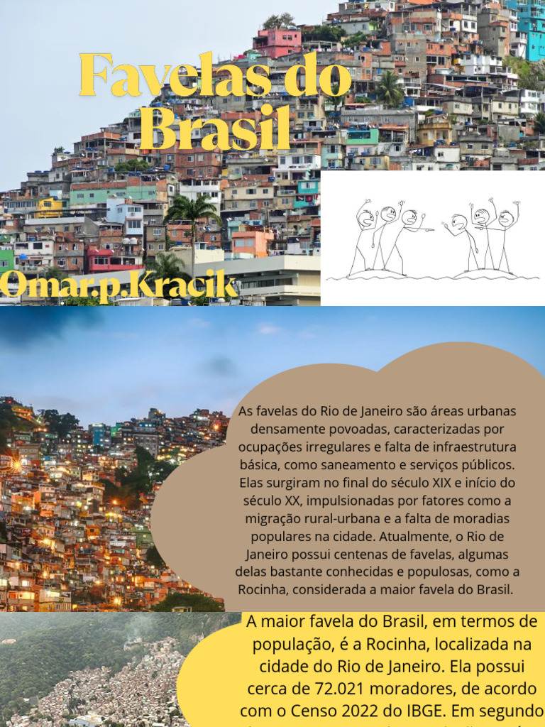 Favelas do Rio: História e População | PDF | Favela | Cidade