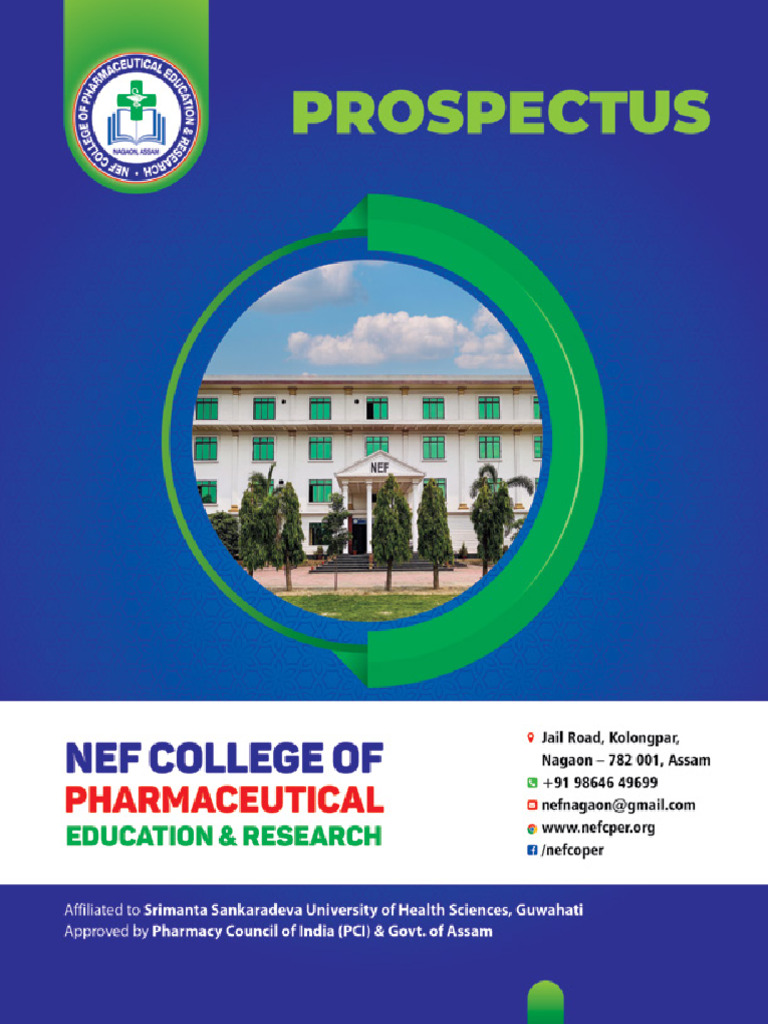 NEF College of Pharmacy Overview | PDF | Pharmacology | Pharmacy