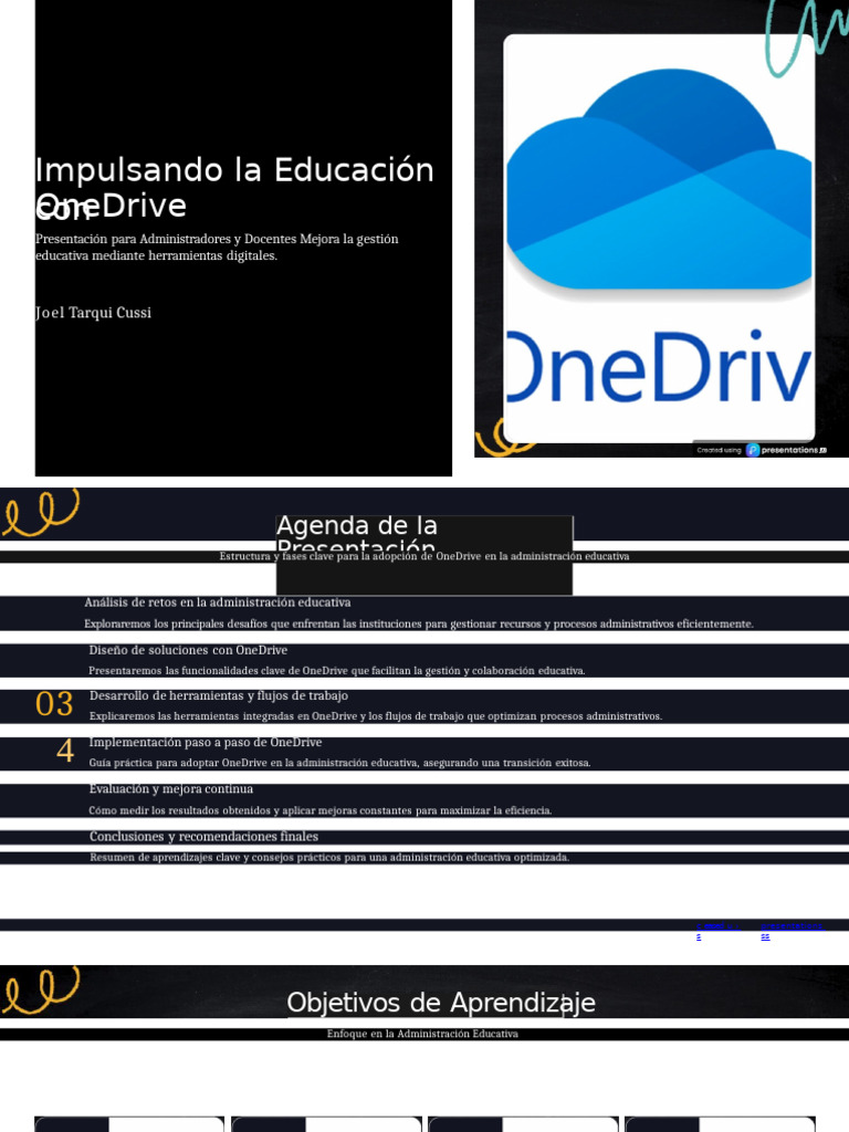 OneDrive para Mejor Administración Educativa | PDF | Informática | Software