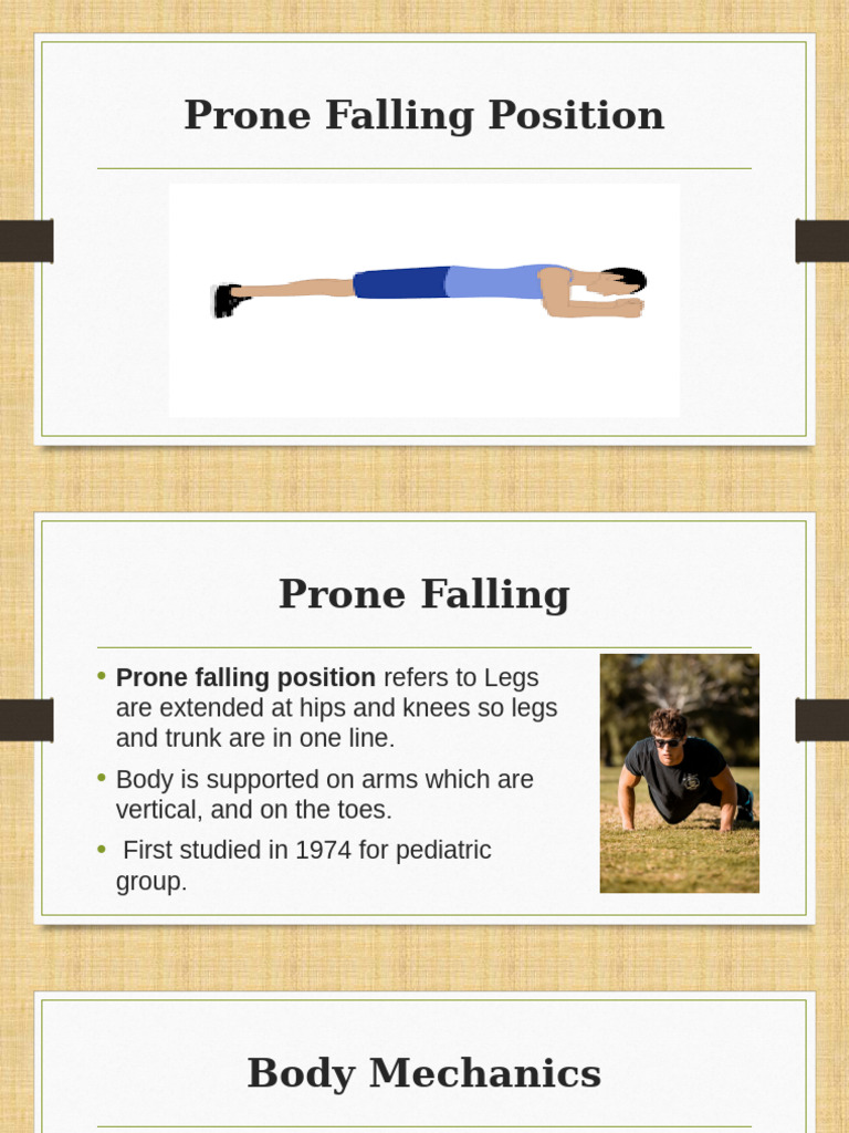 Prone Falling Position Explained | PDF