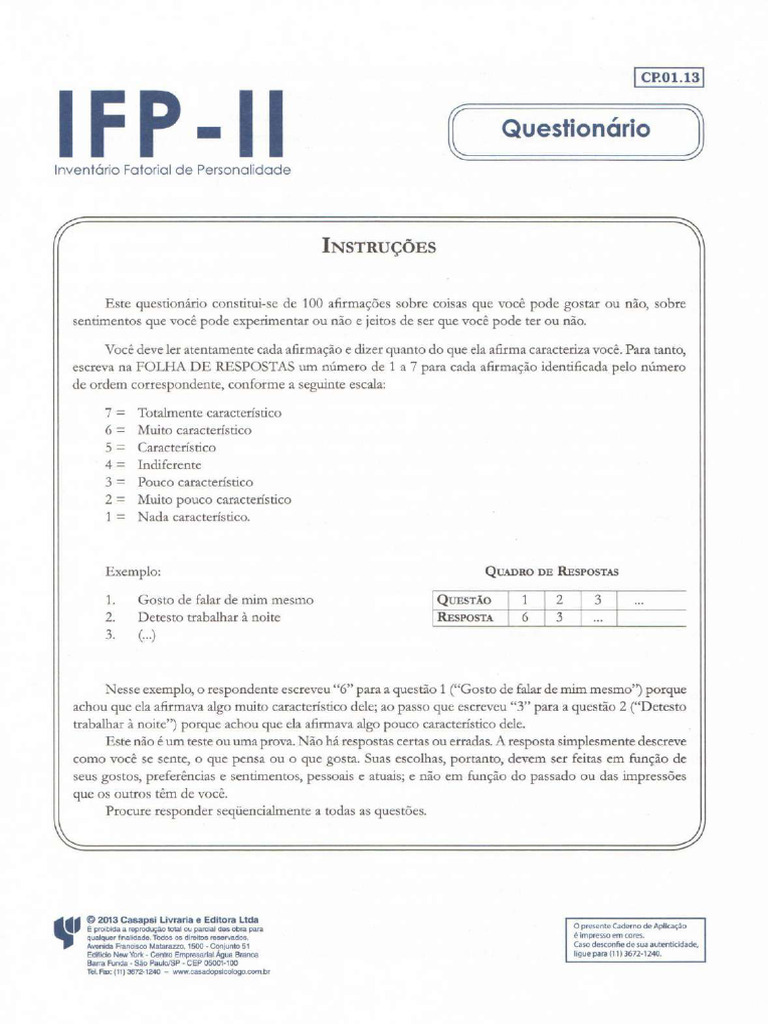Escala Ifp II | PDF