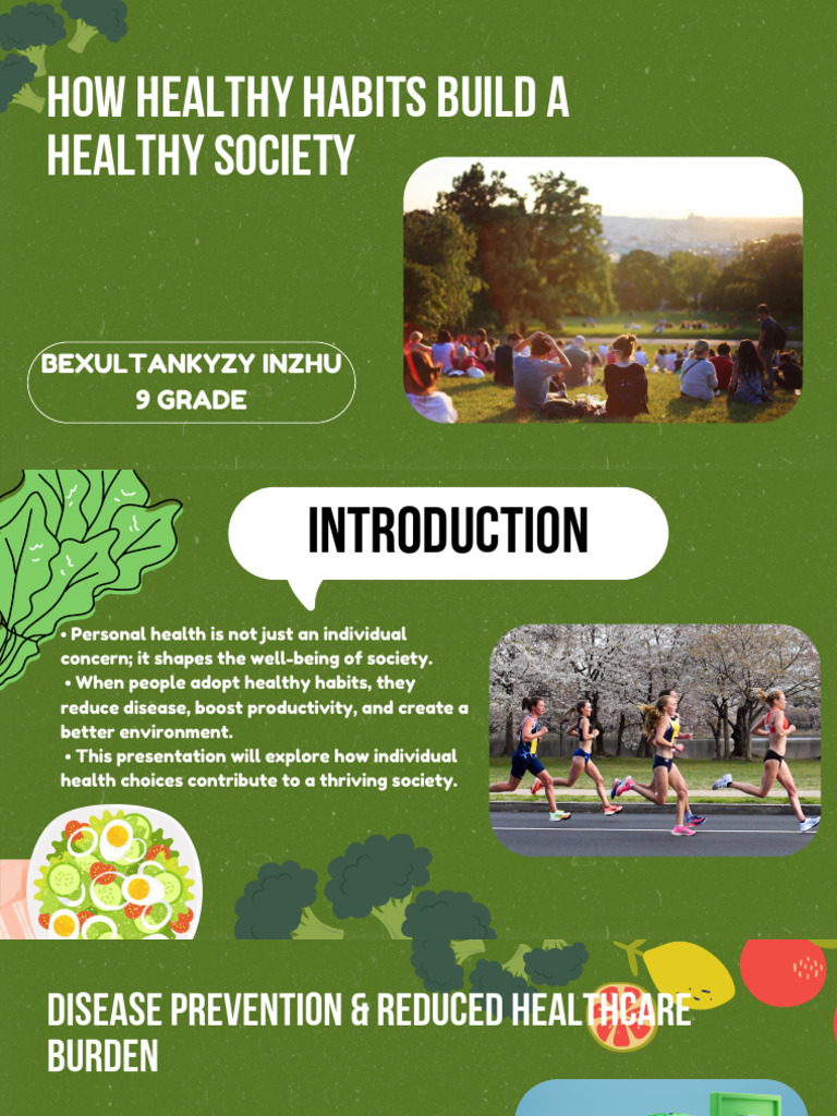 How Healthy Habits Build A Healthy Society | PDF | Determinants Of Health