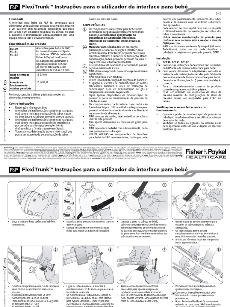 Instruções da Interface CPAP para Bebês | PDF