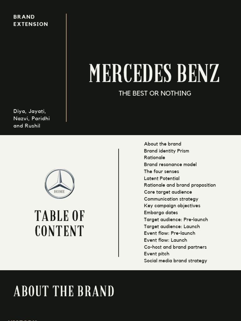 Mercedes Benz Brand Extension | PDF | Brand | Mercedes Benz