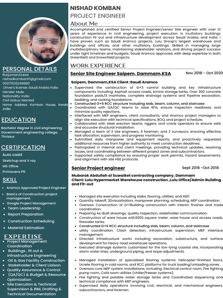 Senior Project Engineer at Lulu Group | PDF