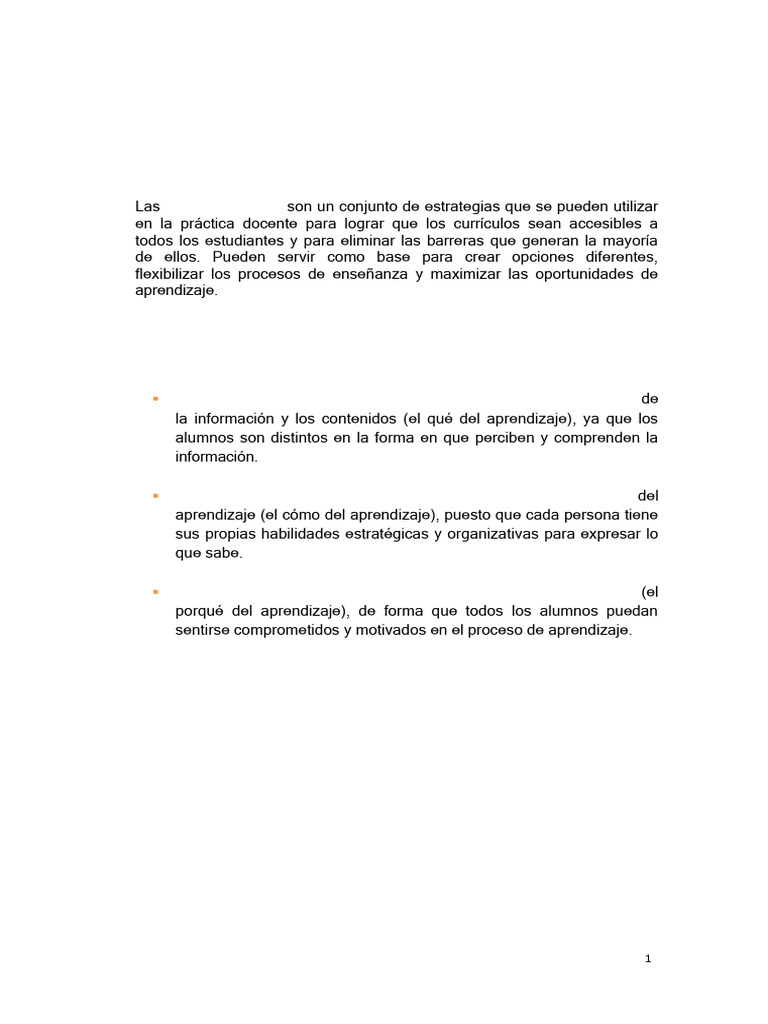 Pautas DUA Explicadas | PDF | Aprendizaje | Autorregulación emocional