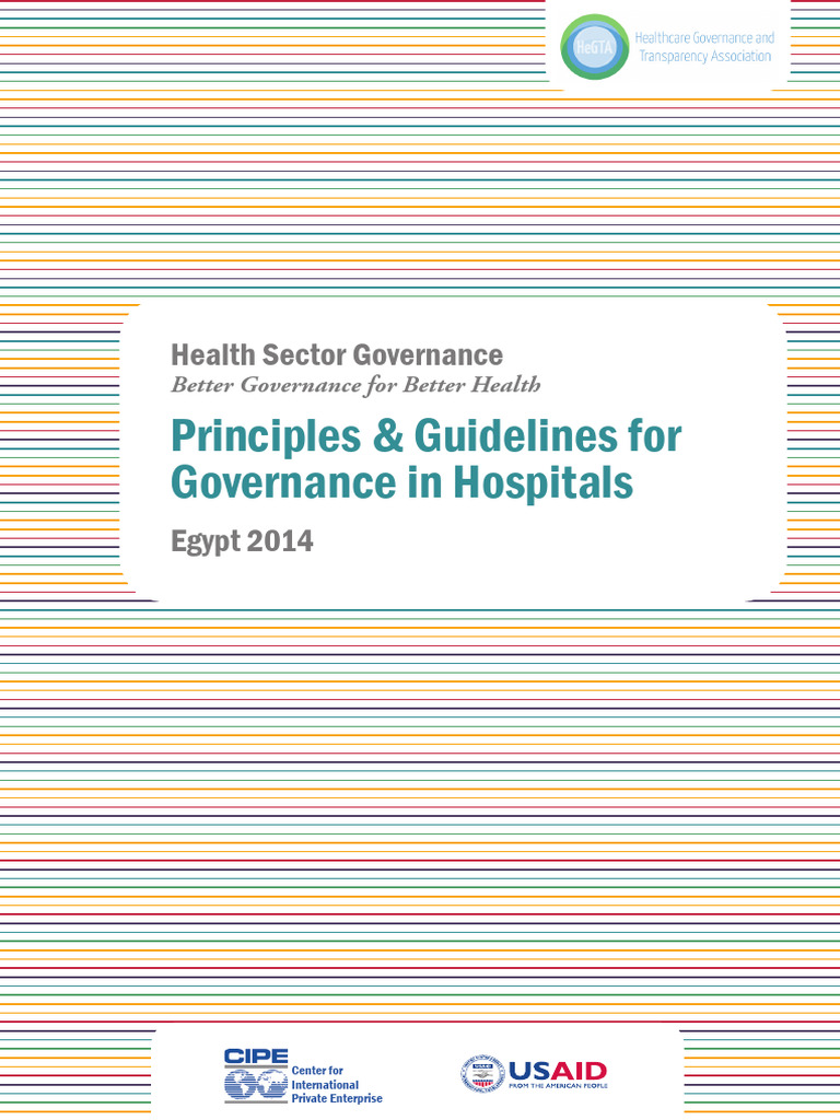 Principles and Guidelines For Governance in Hospitals en | PDF ...