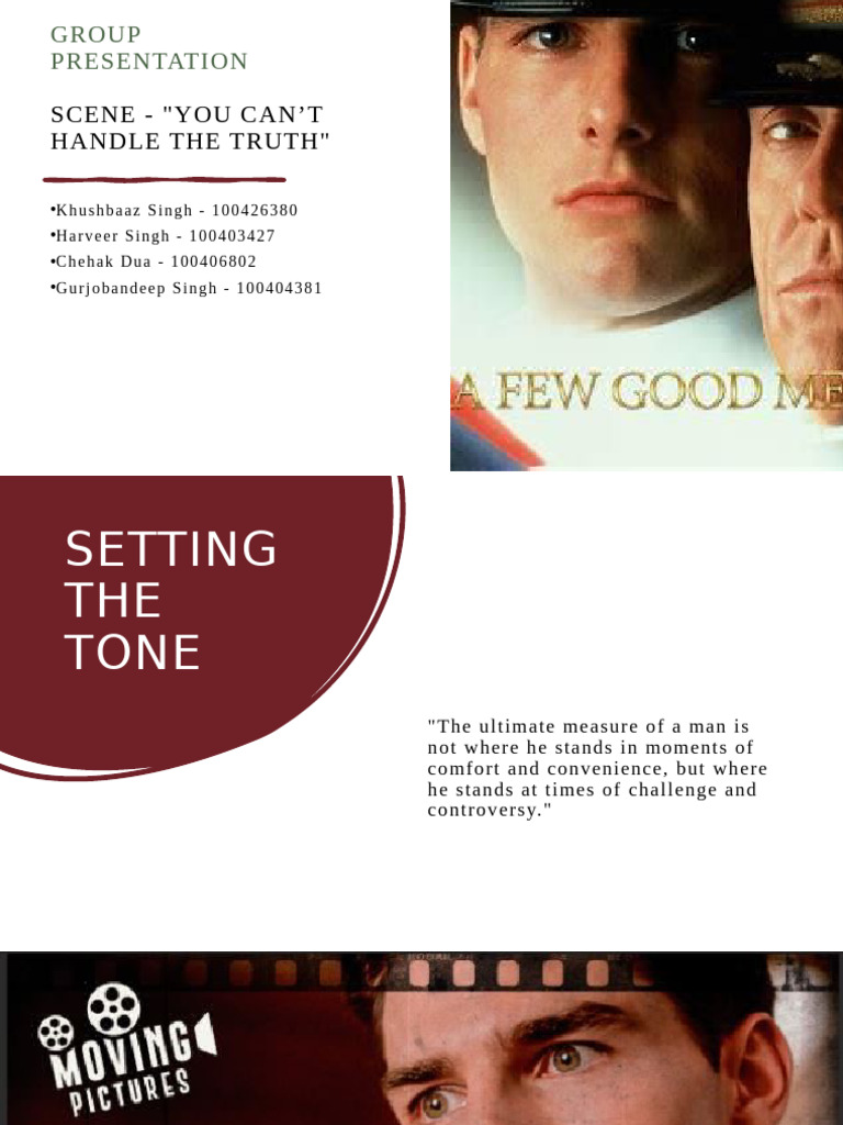 Analyzing "You Can't Handle the Truth" | PDF | Psychology
