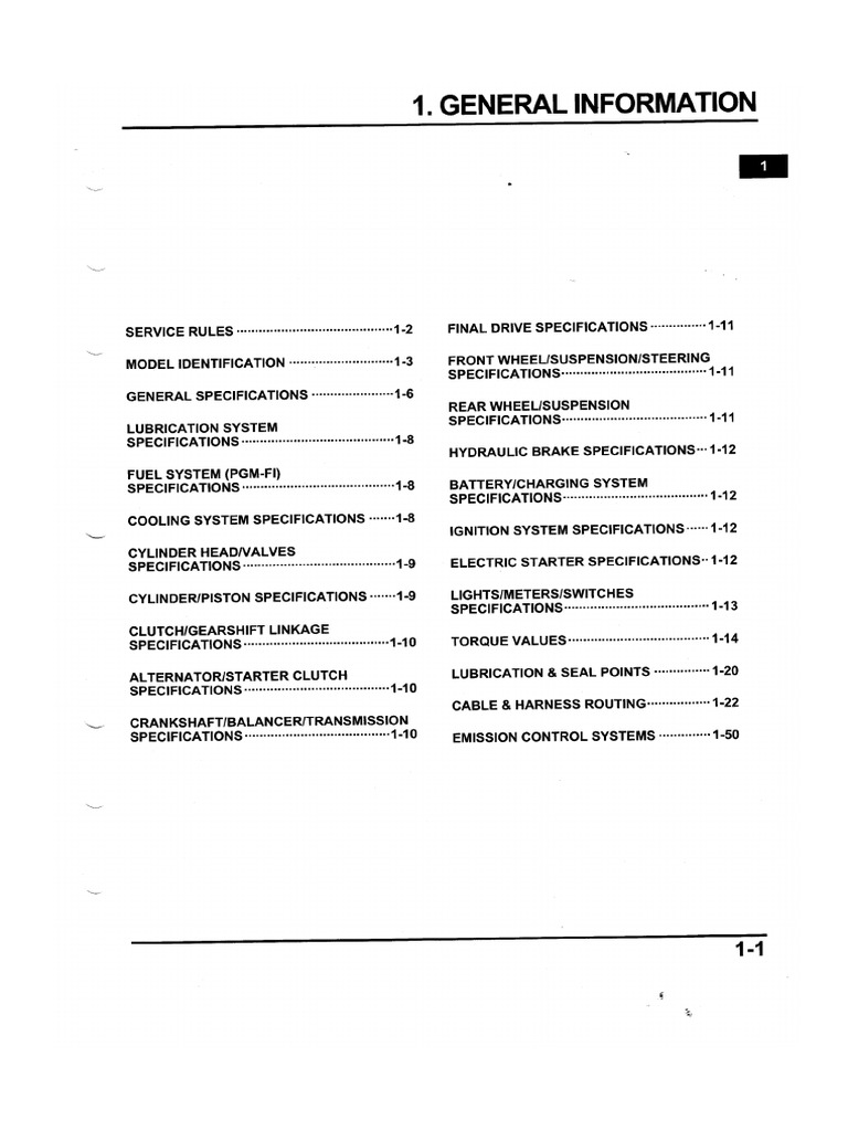 Section 1 - General Information | PDF