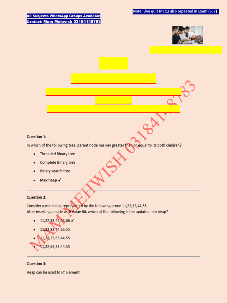 CS301 Final Term Quiz MCQs Guide | PDF | Computer Programming ...
