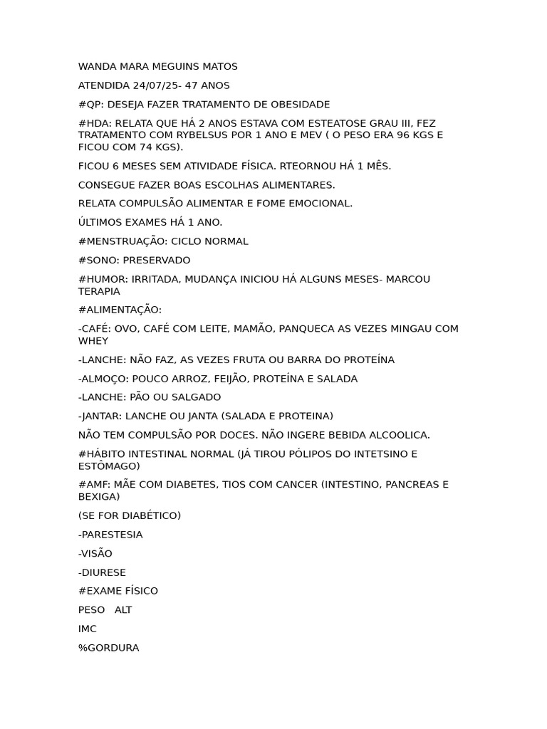 Modelo de Consulta-Anamnese | PDF