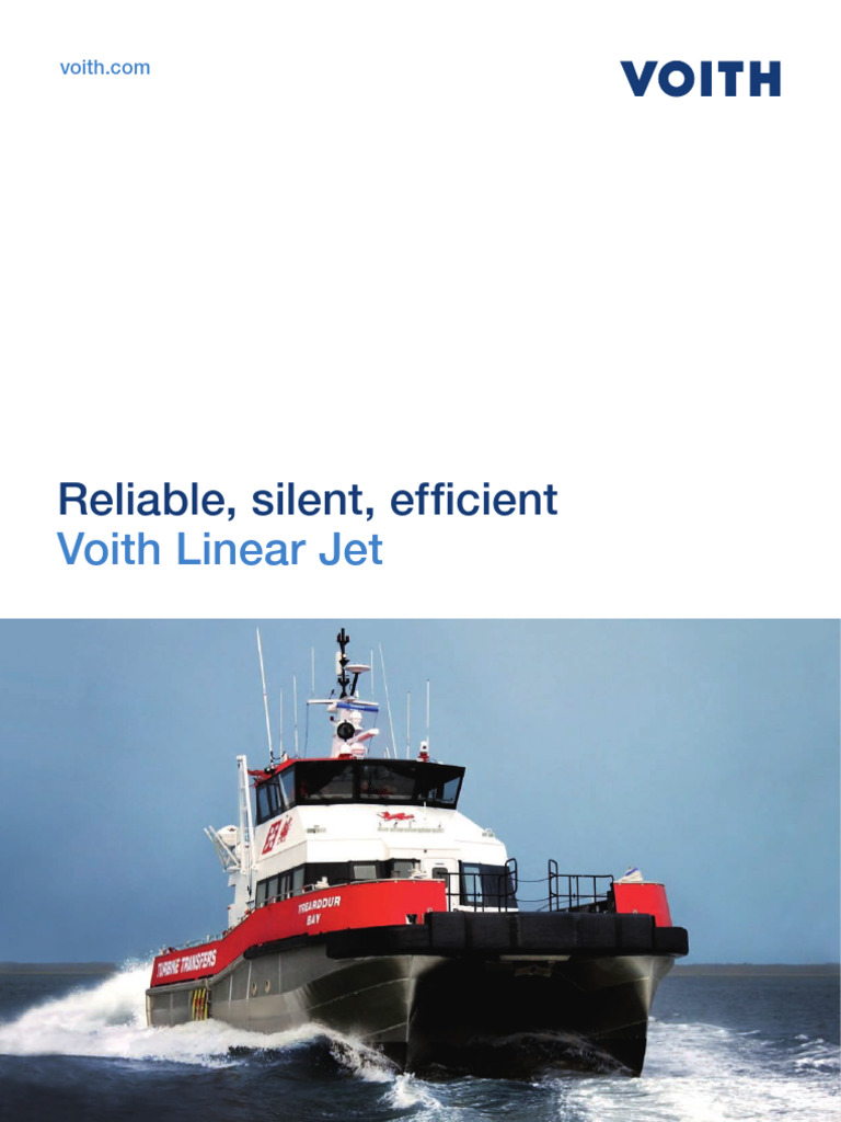 Voith Linear Jet: Efficient Hybrid Propulsion | PDF | Propeller | Ships