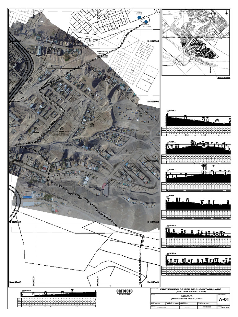 Ortofoto Proyeccion de Red Matriz de Agua | PDF