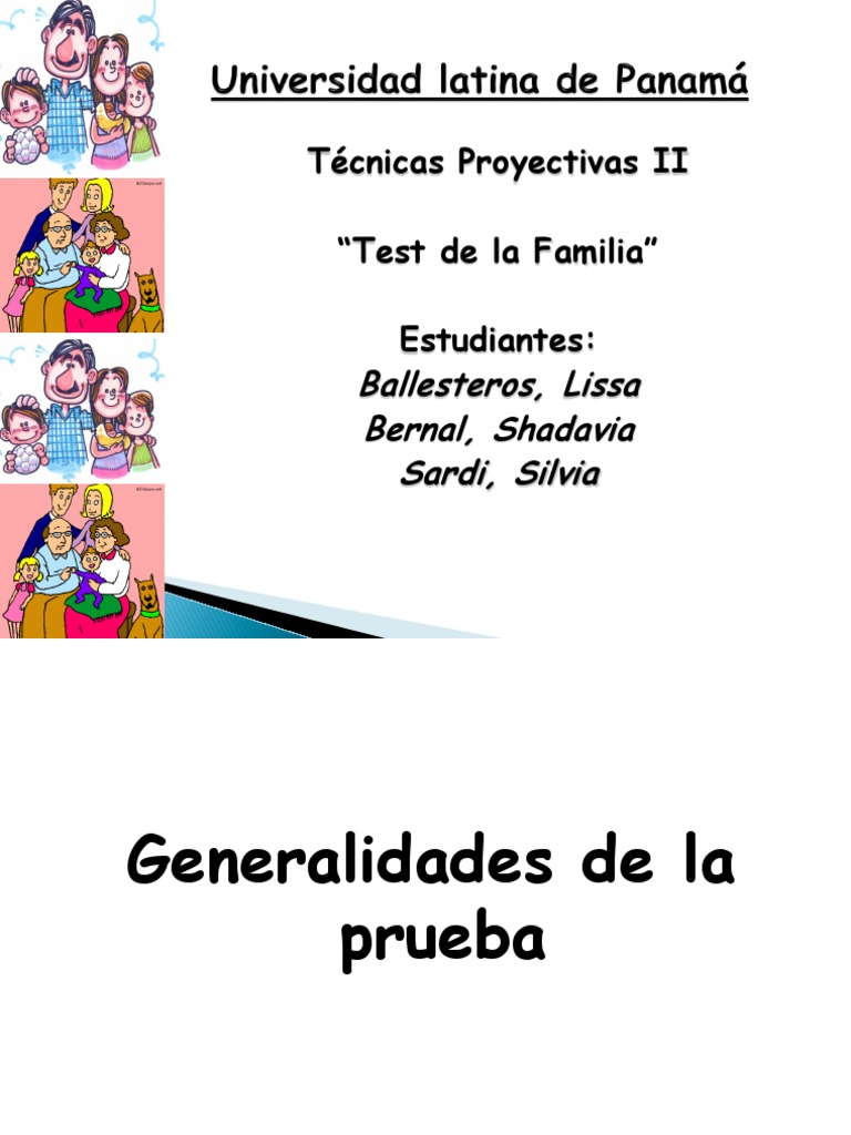 Presentacion De Familia Pdf Psicoanálisis Dibujo