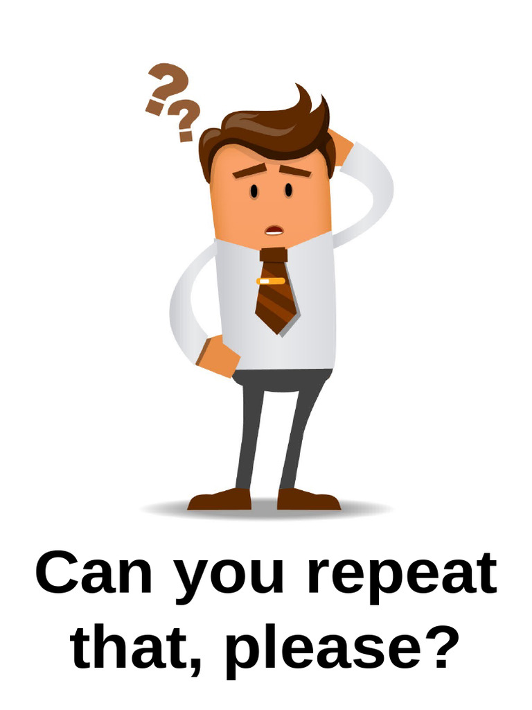 Can You Repeat That - Ingles | PDF