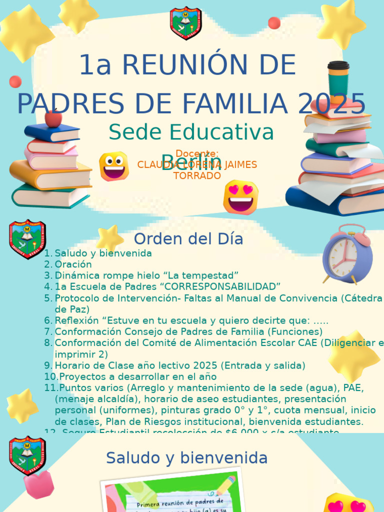 1a Reunion de Padres de Familia | PDF | Educación de la primera infancia