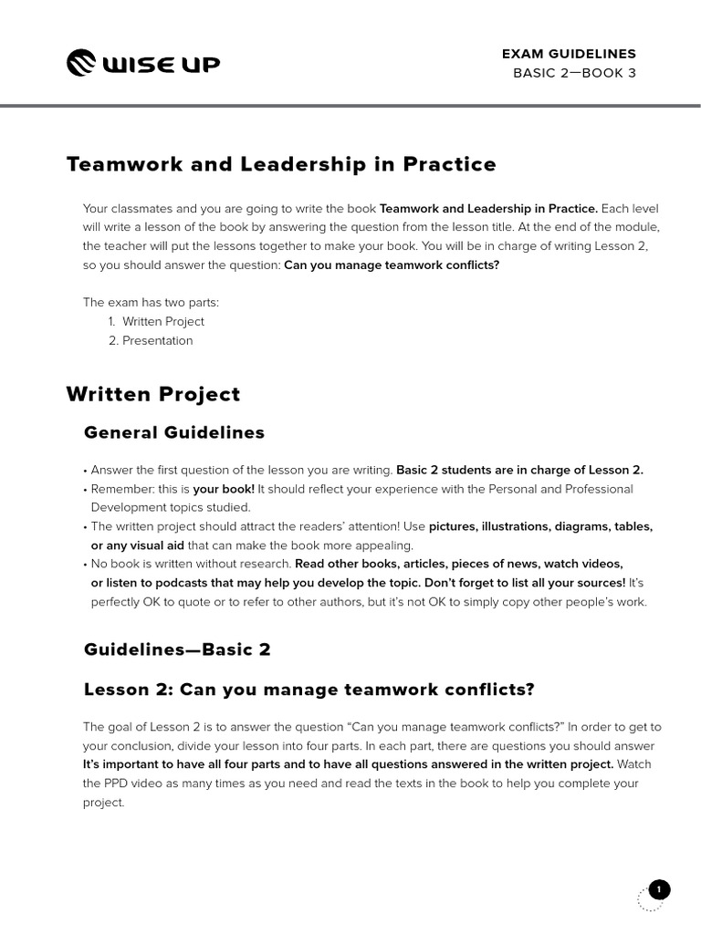 WUP Exams Book 3 Basic 2 (Stds Handout) | PDF | Communication | Learning