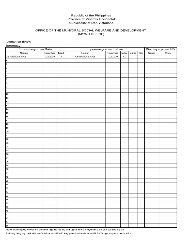 Health 4ps Form | PDF