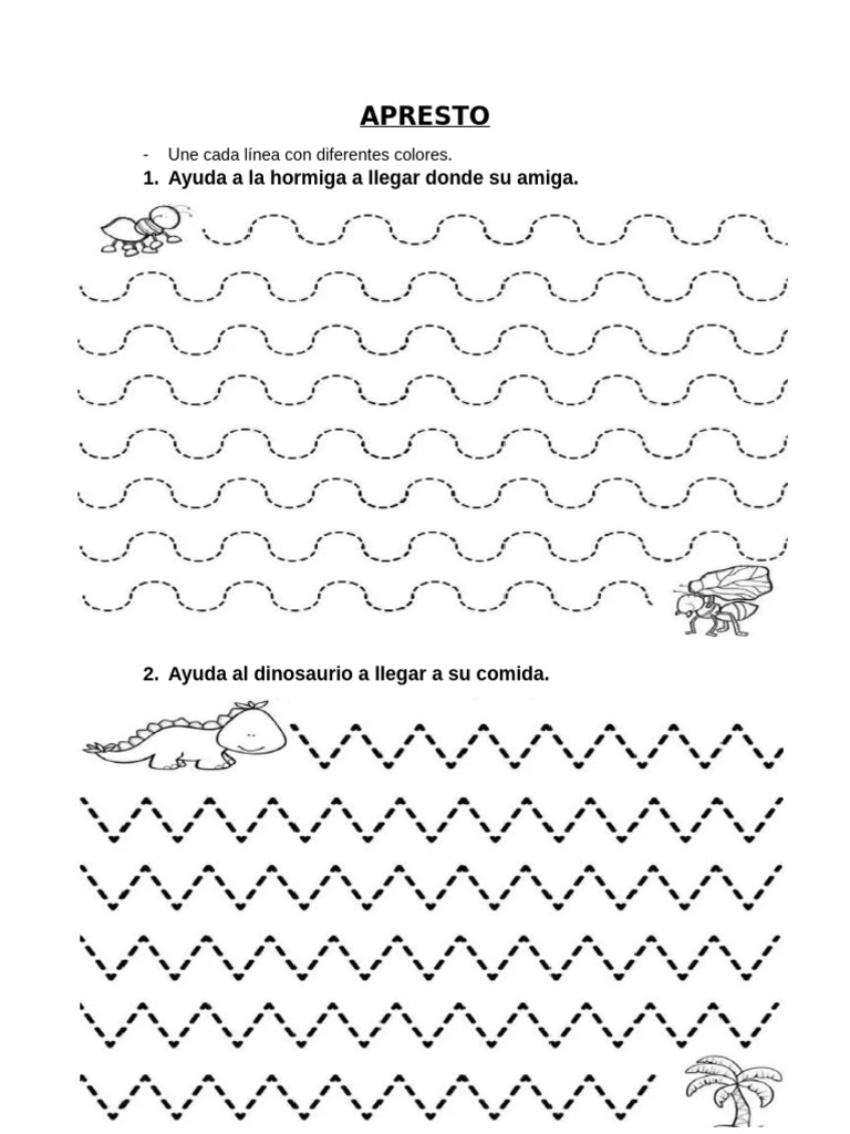 Actividades de Apresto de Vocales | PDF