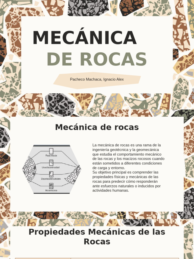 Mecánica De Rocas Pdf Roca Geología Fractura