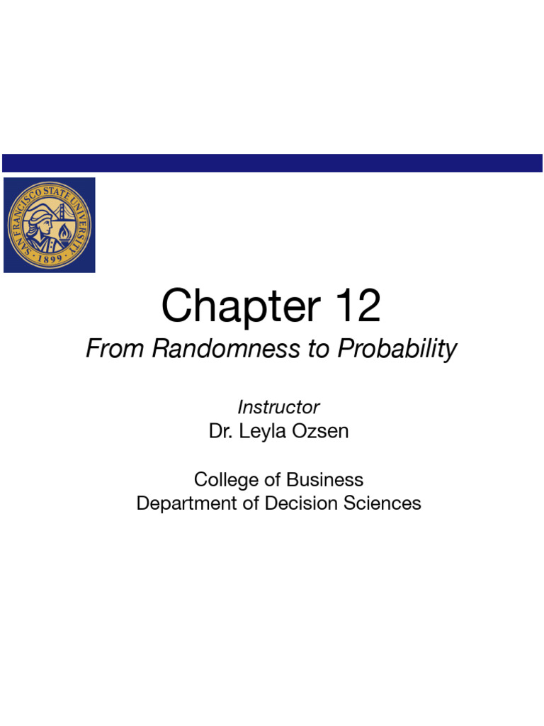 Chapter 12 - Full Resolution | PDF | Probability | Applied Mathematics
