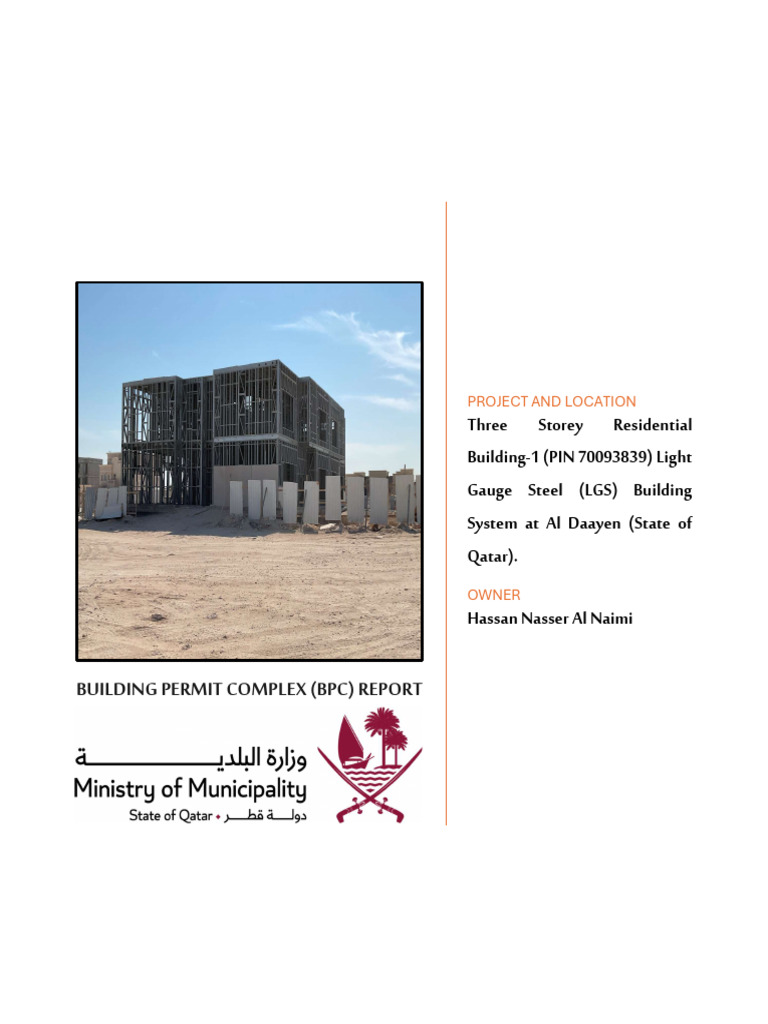 Al Naimi's LGS Building Permit Review | PDF | Bending | Verification ...