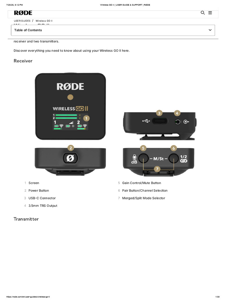 Rode Wireless Go 2 Manual | PDF | Ios | Android (Operating System)