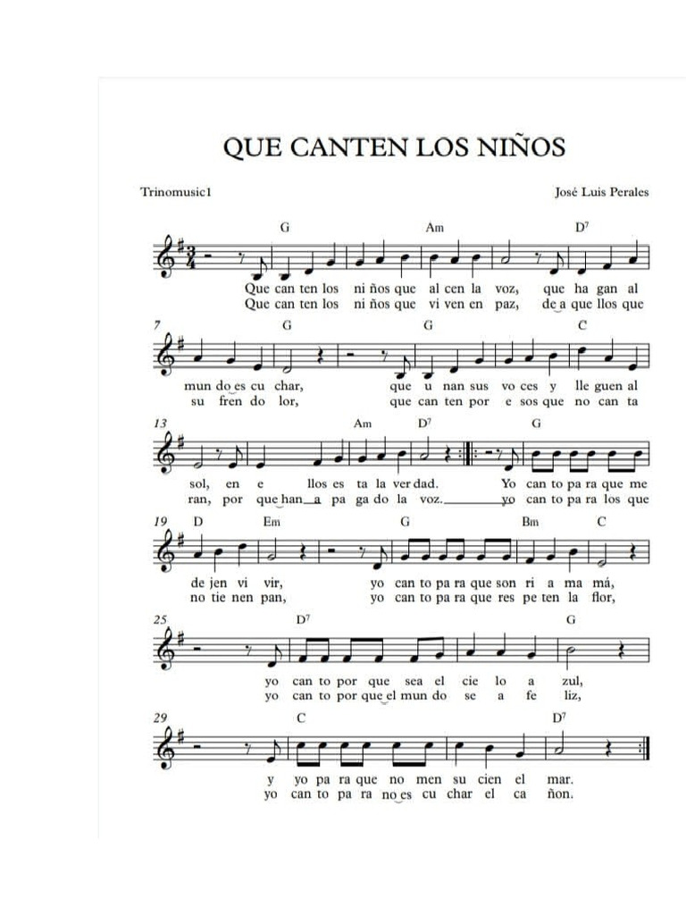 Que Canten Los Niños | PDF