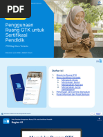 Panduan Penggunaan Ruang GTK Untuk Sertifikasi Pendidik 2025 | PDF