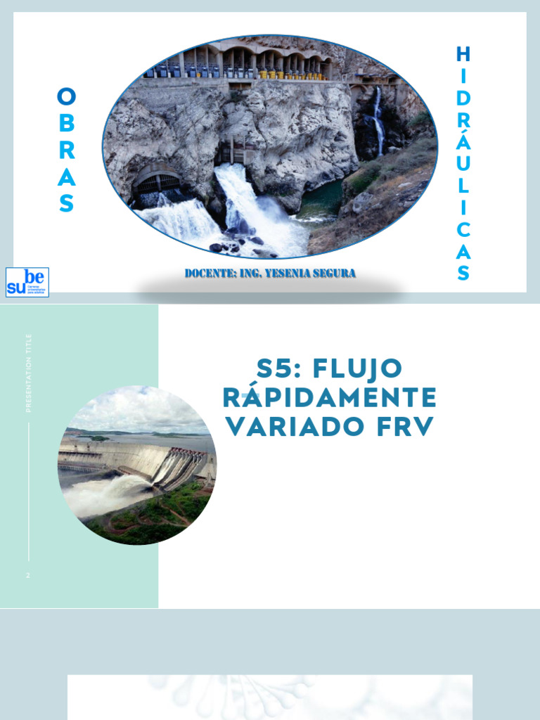 Resalto Hidráulico en Obras Hidráulicas | PDF | Agua | Dinámica de fluidos