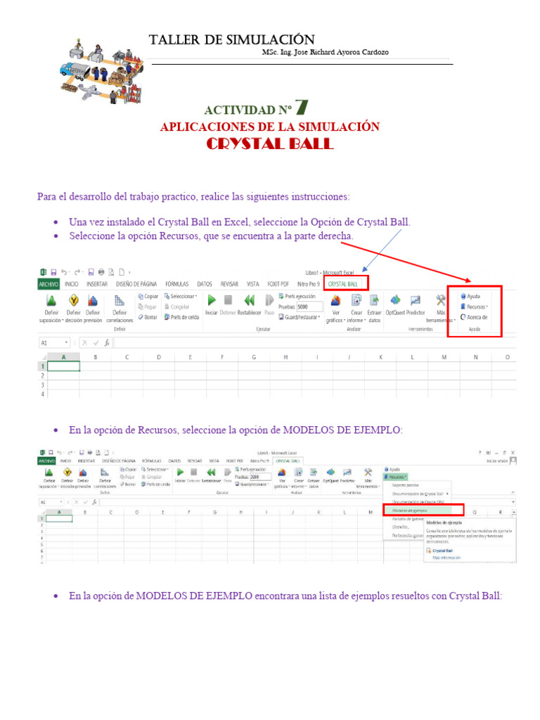 Actividad 7 - Aplicaciones - Excel-Crystal Ball - Semestre 1-2025 | PDF ...