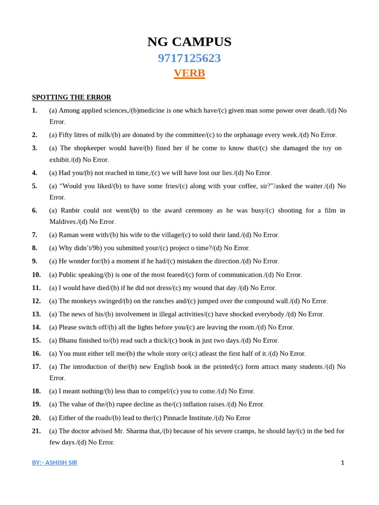 Verb | PDF