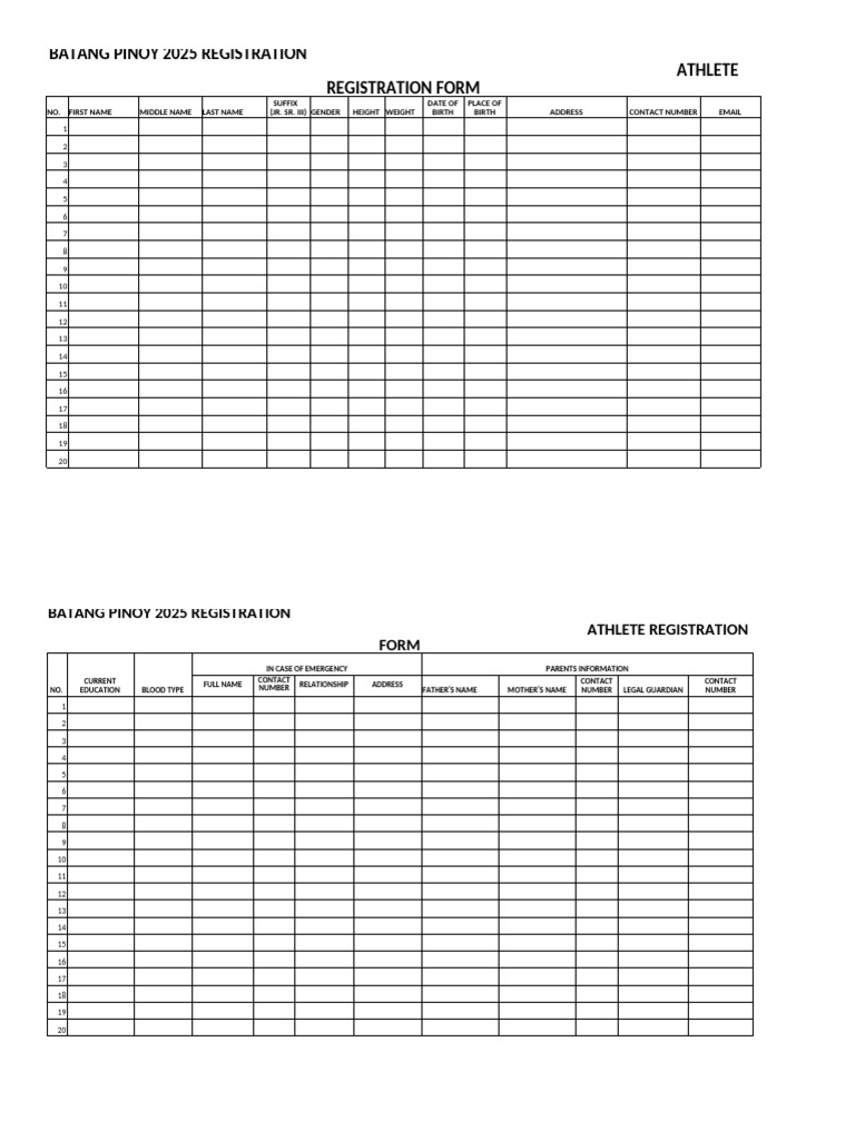 Registration Form 2 | PDF