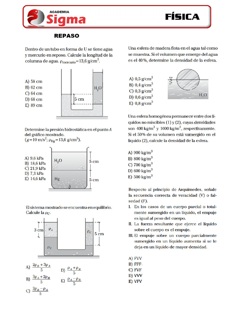 FÍSICA REPASO 2 | PDF