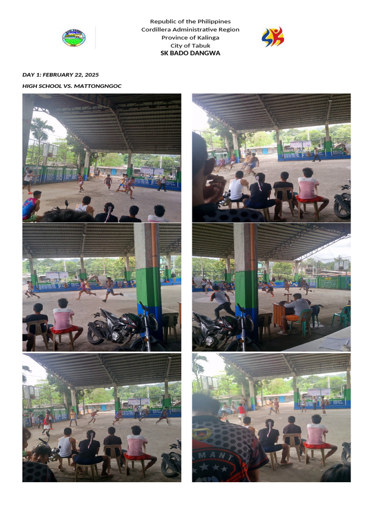 Barangay League Basketball Schedule | PDF