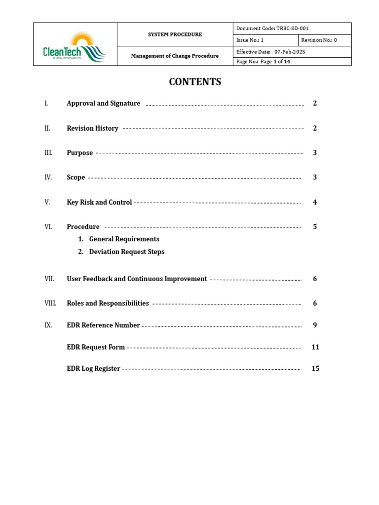 Engineering Deviation Request Final | PDF | Regulatory Compliance | Safety