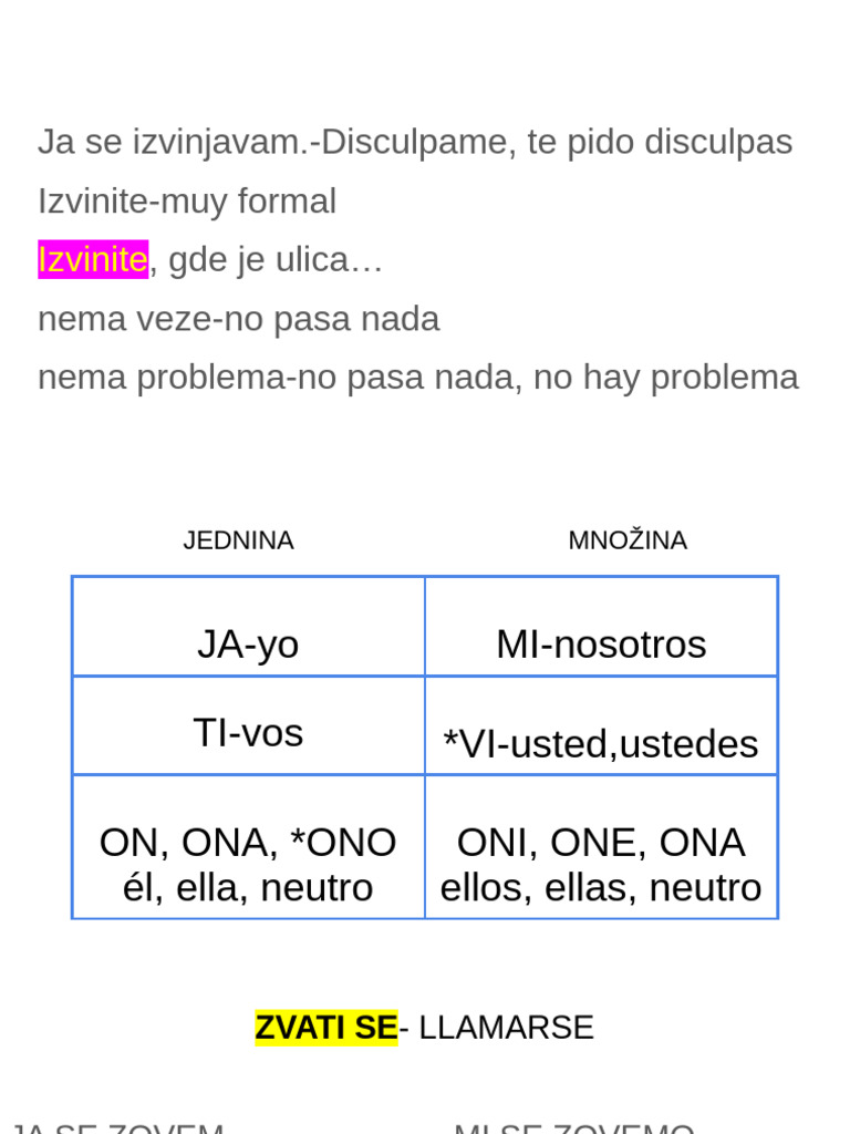 Frases y Géneros en Serbio | PDF | Género gramatical | Sustantivo