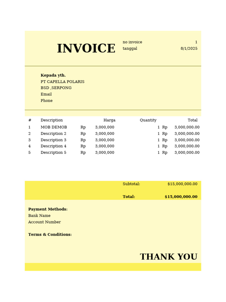 Contoh Invoice | PDF