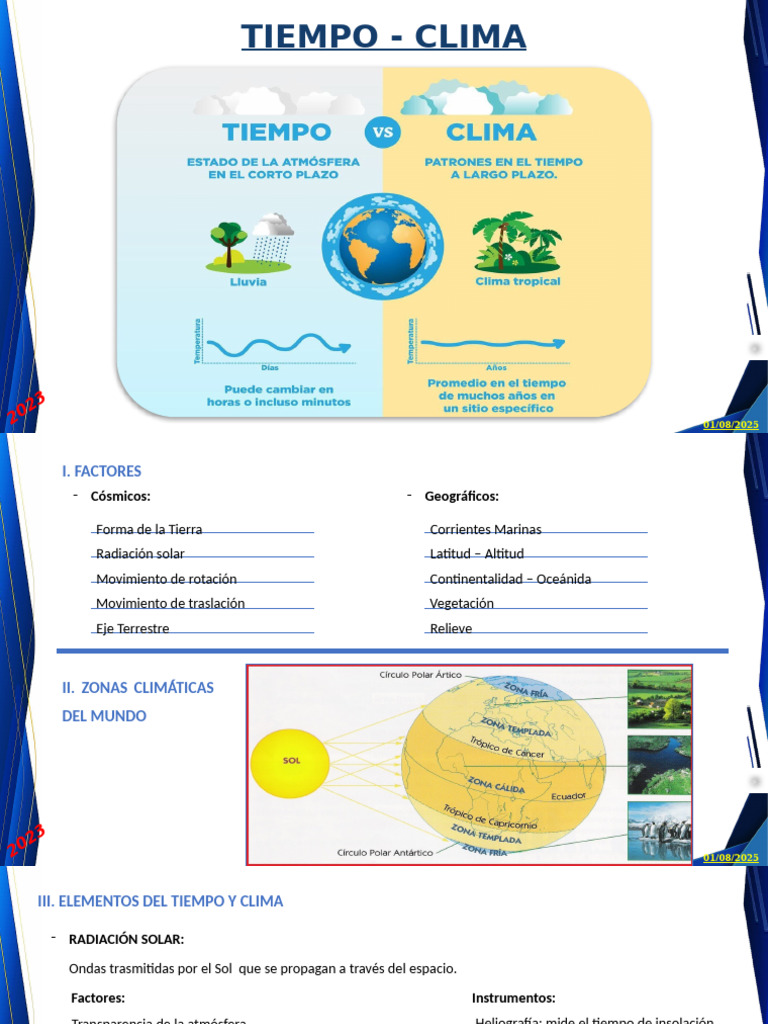 Factores y Elementos del Clima Global | PDF | Clima | Humedad