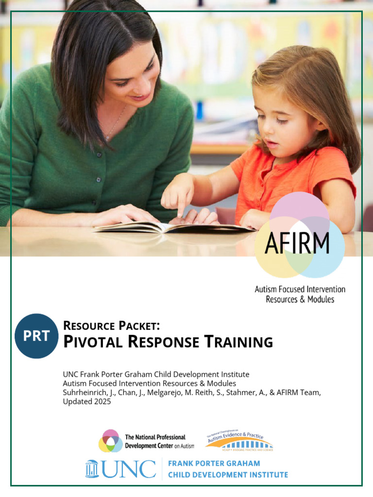 Pivotal Response Training Resource Packet | PDF | Learning | Reinforcement