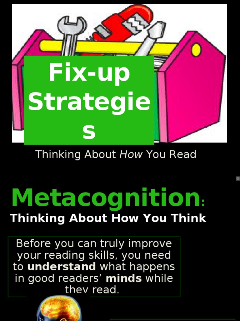 JS Fix-Up Strategies 2 | Reading Comprehension | Reading (Process ...