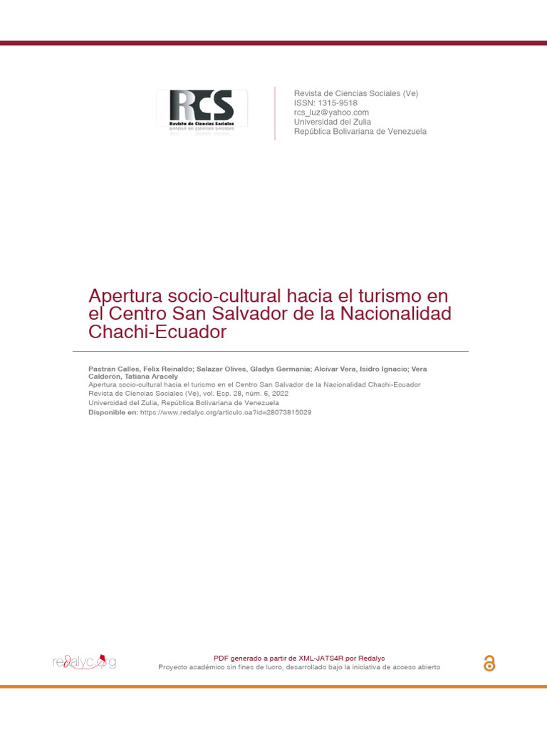 Apertura SC Chachi Ecuador | PDF | Turismo | Ecuador