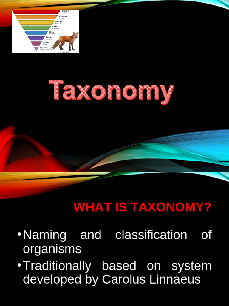 Taxonomy Basics and Classification System | PDF | Taxa | Scientific ...