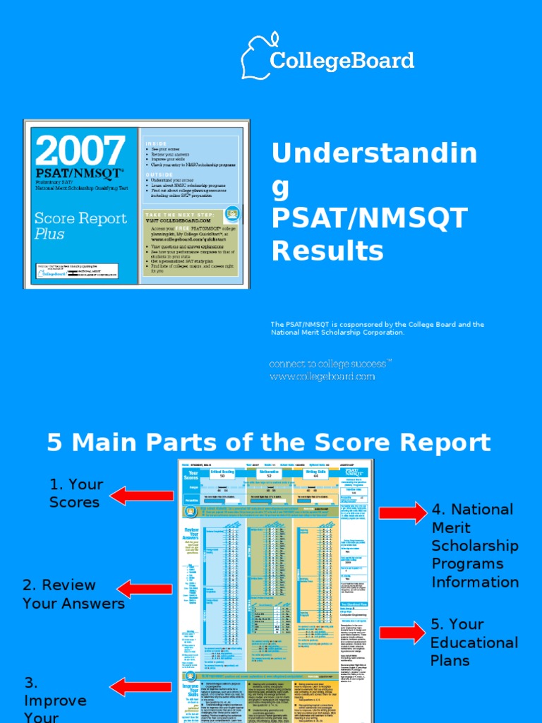 Understanding Results From 2007 PSAT-NMSQT | PDF | Psat/Nmsqt | Sat